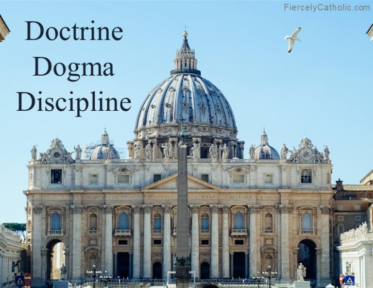Doctrine, Dogma, and Discipline – Fiercely Catholic
